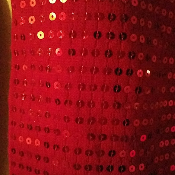 Vintage | Accessories | Redsequined Scarf | Poshmark